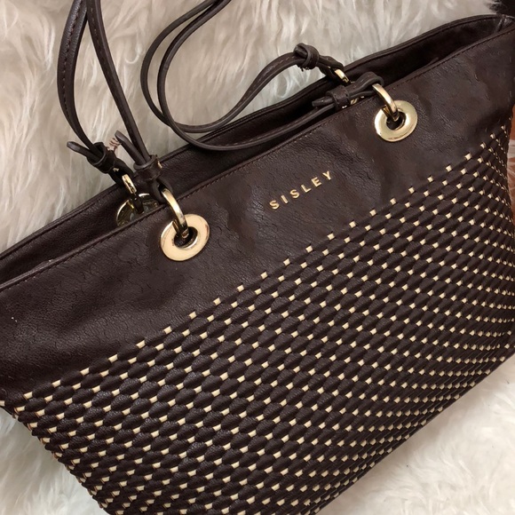 Sisley | Bags | Sisley Woven Shopper Tote Bag | Poshmark